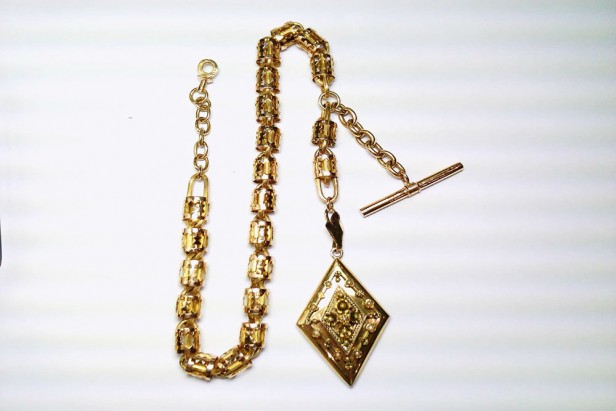 Antique clock chain in gold - Dobrão Lda